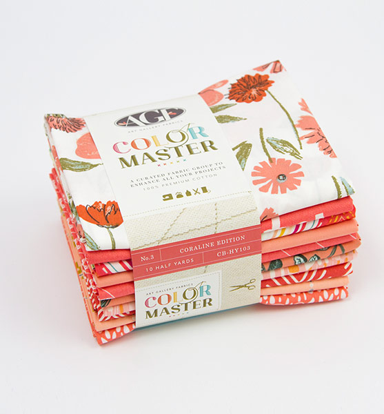Color Master - No. 3 Coraline Edition - Coral Fabric - Art Gallery Fabrics