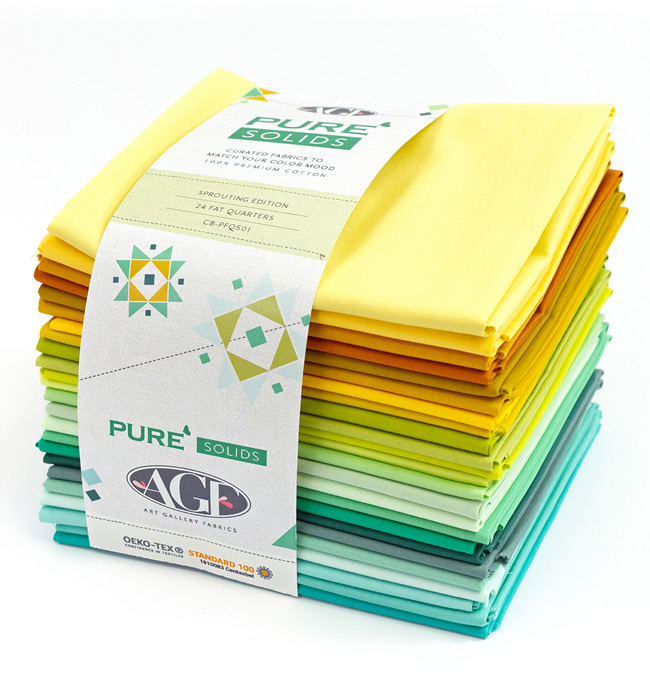 Pure Solids Fabric Bundles Sprouting Edition - Art Gallery Fabrics